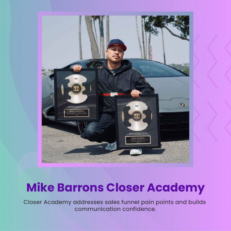 Mike Barrons Closer Academy: Your Path to Sales Success